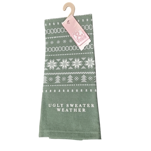 Holiday | Place Time Ugly Sweater Weather Christmas Hand Towel Nwt ...